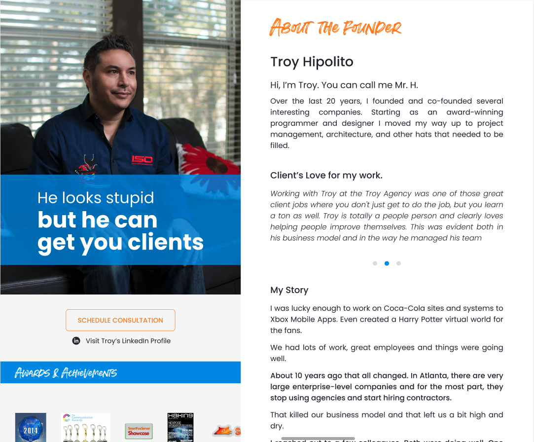 The Troy Agency Website Creation Process - The Troy Agency